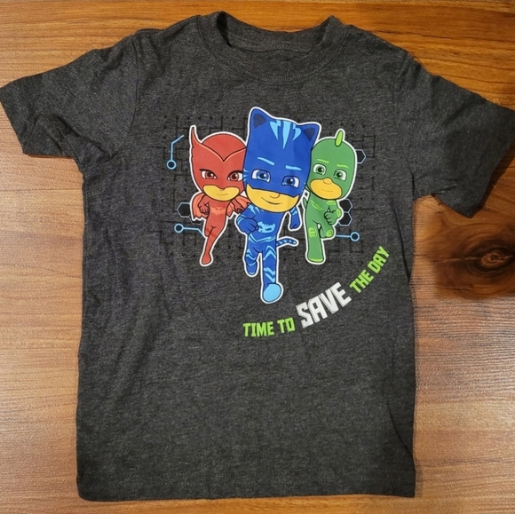 Nickelodeon | Shirts & Tops | Pj Masks Gray Toddler Boy 2t Short Sleeve ...